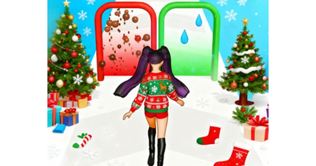 Build A Queen - Christmas Beauty Run Game | Yad