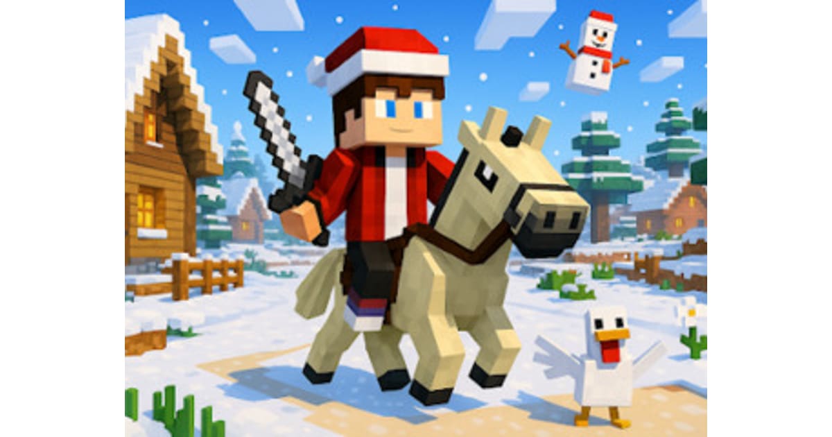 Christmas Game: Craft Block Free Online | Yad