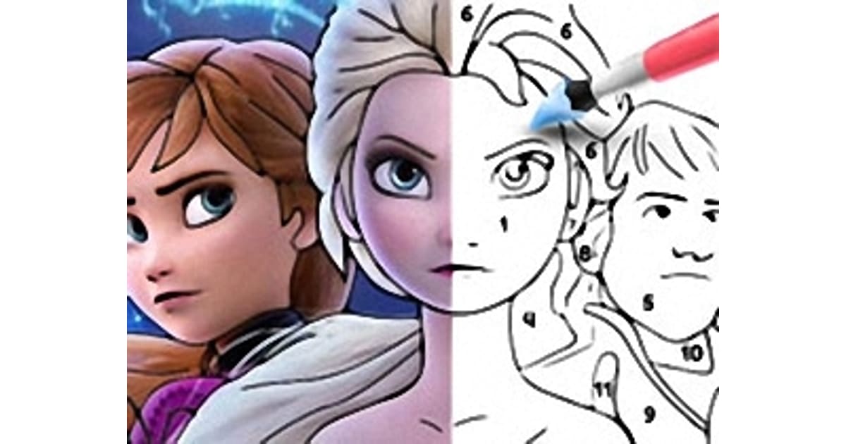 Color By Number With Frozen II - Play Online For Free
