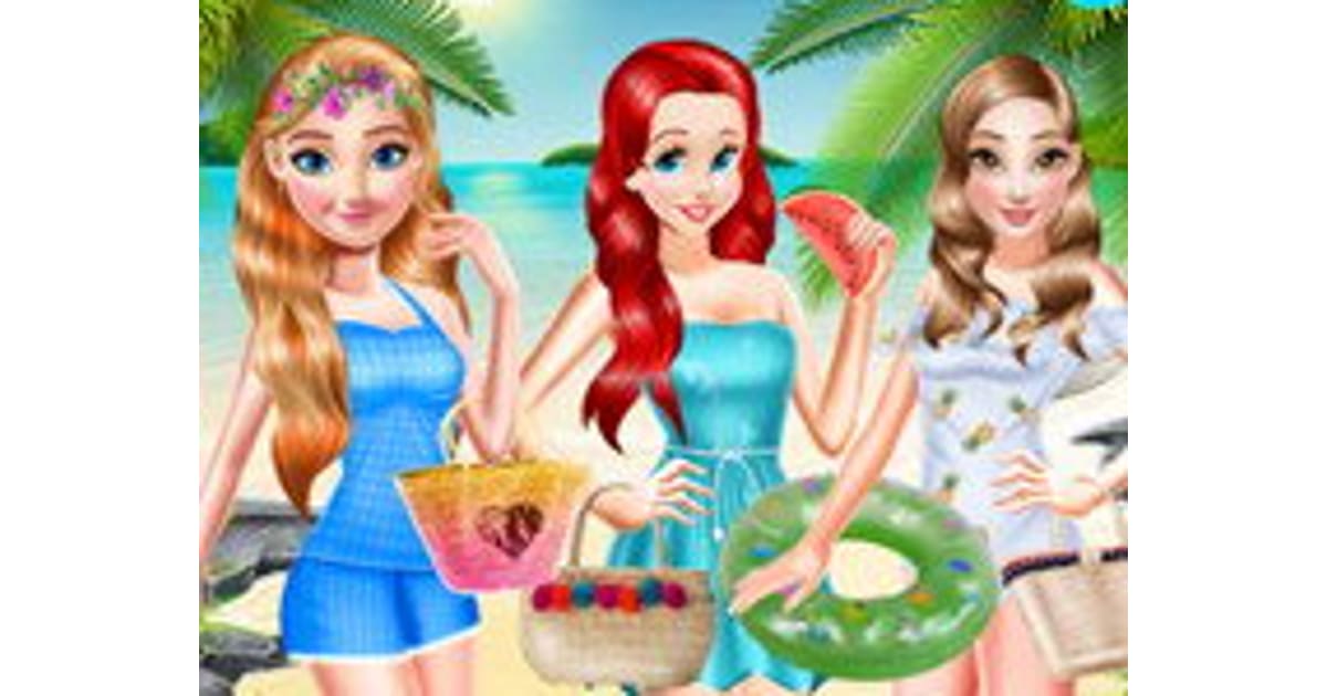 Disney Princesses Beach Swimsuit - Play Online For Free