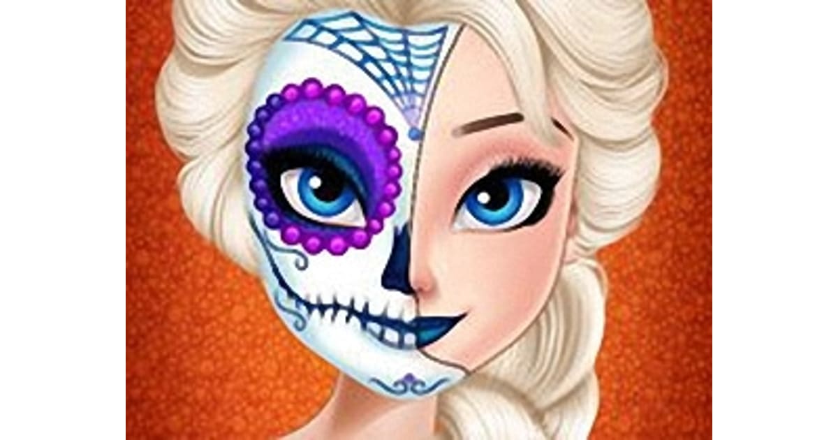 Elsa Halloween Face Makeup - Play Online For Free