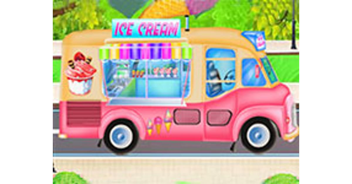 Elsa With Ice Cream Car - Play Online For Free