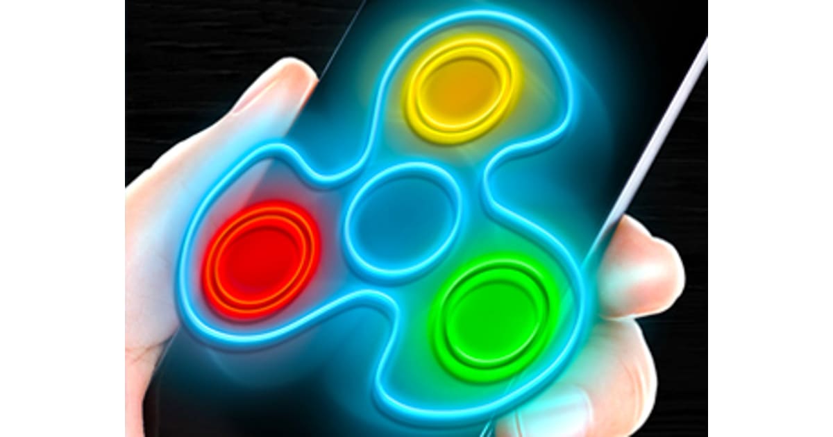 Fidget Spinner Neon Glow Online - Play Now For Free