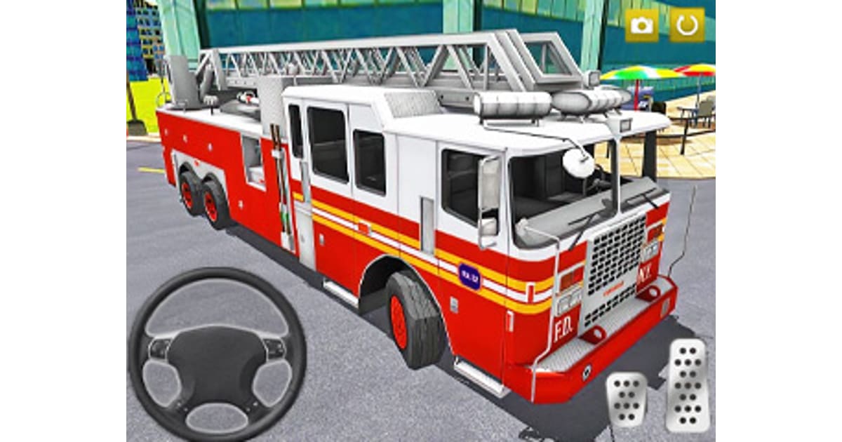 Fire Truck Rescue Driving 🚒 Free Parking Game