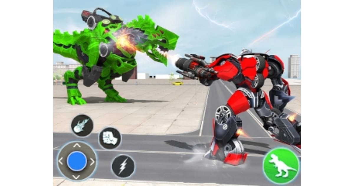 Mech Battle With Dinosaur - Action Game Unblocked