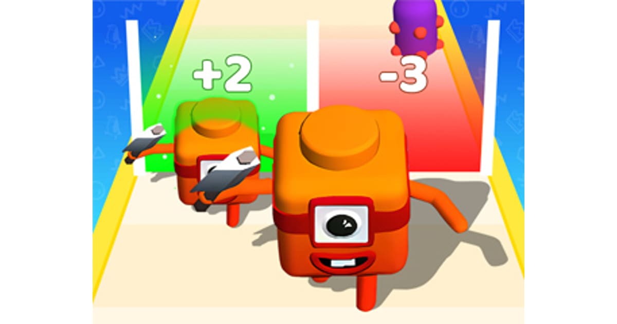 Merge Number Cube 3D Run Game - Free Parkour Game