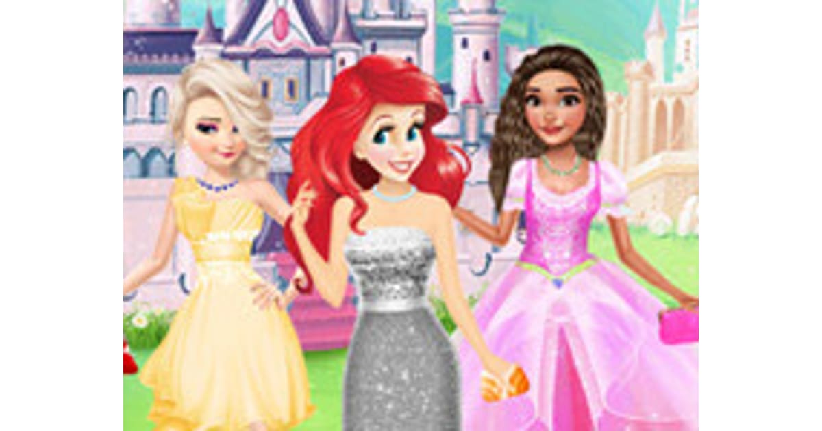 Princesses Different Shoulder Dress - Play Online For Free