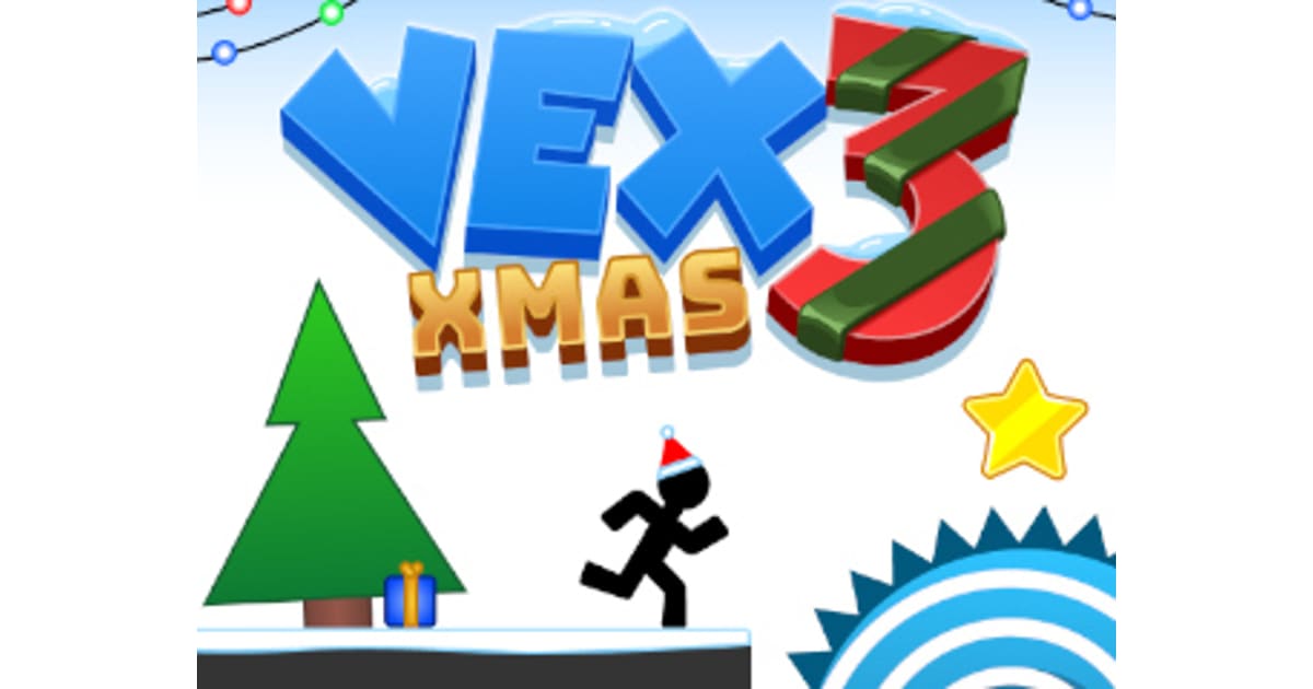 VEX 3 Xmas 🎄 Stickman Running Game